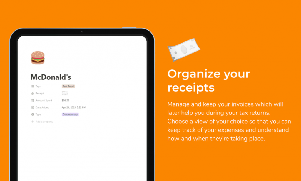 Notion Finance Tracker Template