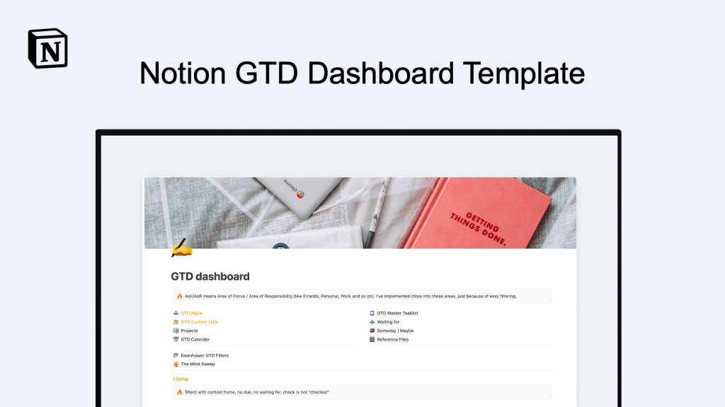 Best Free Notion GTD Dashboard Template Pro Template Market